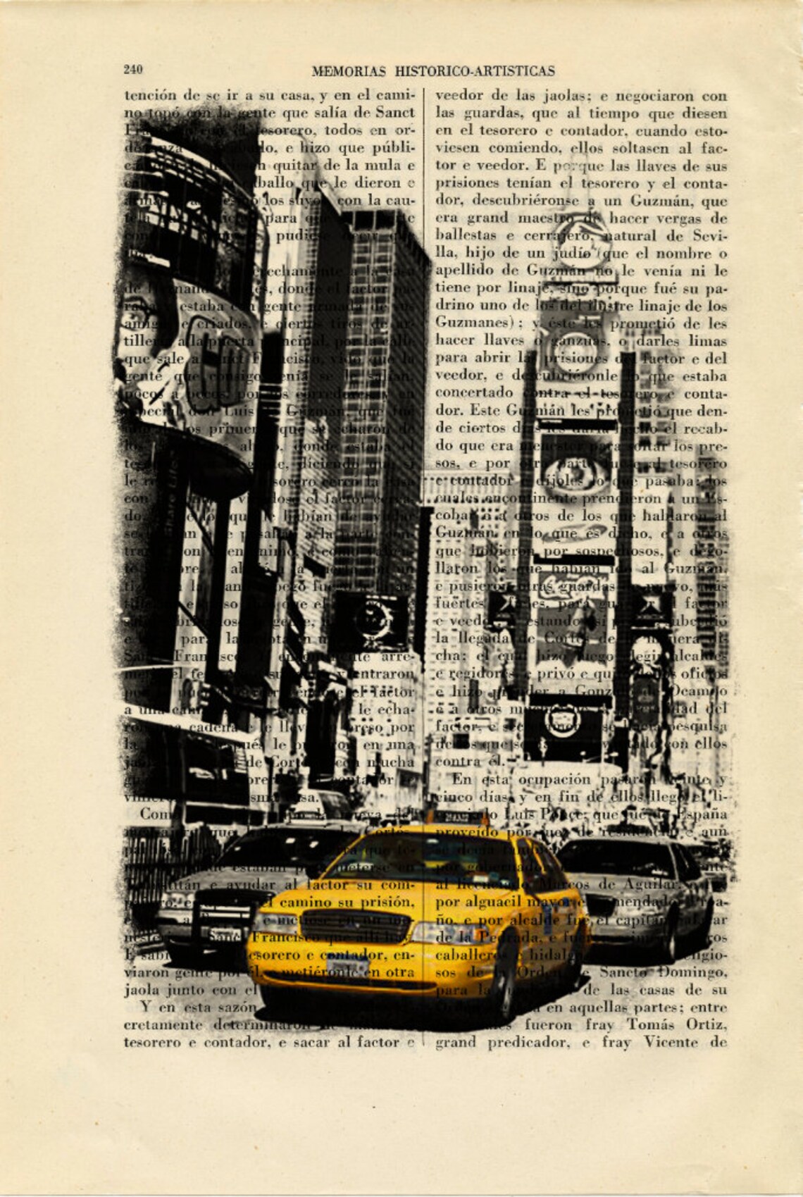 Times Square Yellow Taxi New York City Manhattan USA Yellow - Etsy