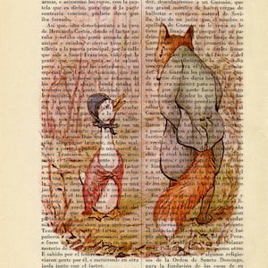 Peter Rabbit, Mr Tod Fox Art Print Beatrix Potter Nursery Art Quotes ...