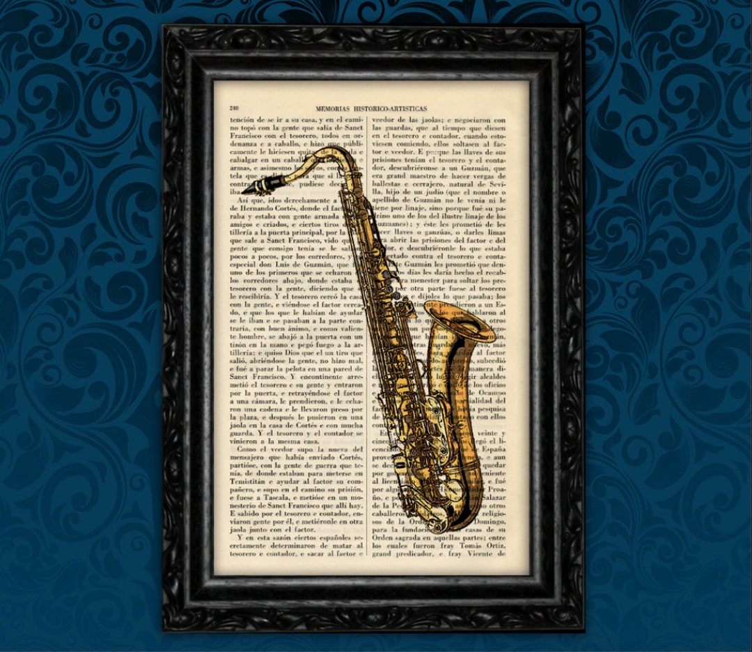 Saxophone Jazz Music Saxo Musical Instrument Saxo Music Print Poster ...
