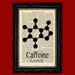 Caffeine Molecule Art Print Coffee Book Art Caffeine Art Particle Art ...