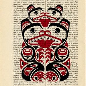 Bear Native American Art Nº4 Dictionary Art Print - Tribal Symbols ...