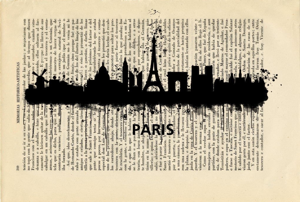 Paris France Horizontal World Cities Skylines Art Print Building Europe ...