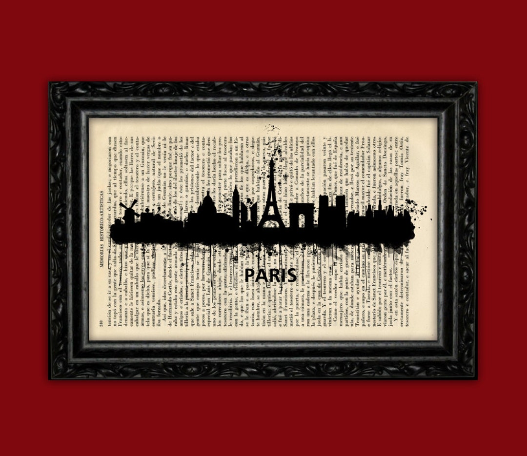 Paris France Horizontal World Cities Skylines Art Print Building Europe ...