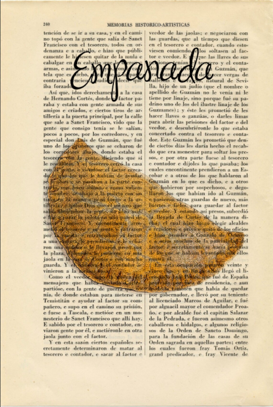 Empanada Art Print Food Vintage Kitchen Poster Dorm Room Print Gift ...