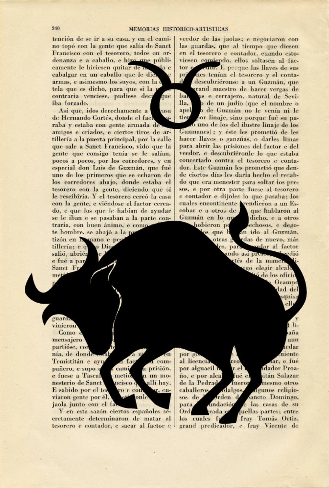 Zodiac Sign Book Art Print Horoscope Astrology Dictionary Page | Etsy