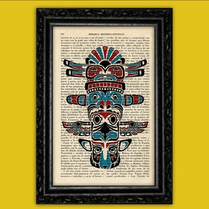 Native American Art Animal Totem Dictionary Art Print Tribal Symbols ...