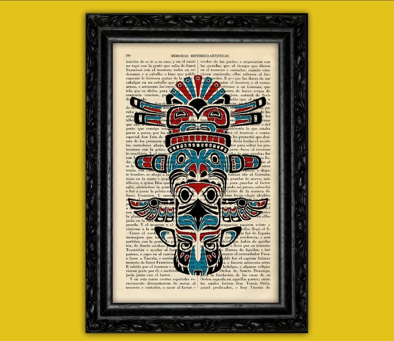 Native American Art Animal Totem Dictionary Art Print Tribal Symbols ...