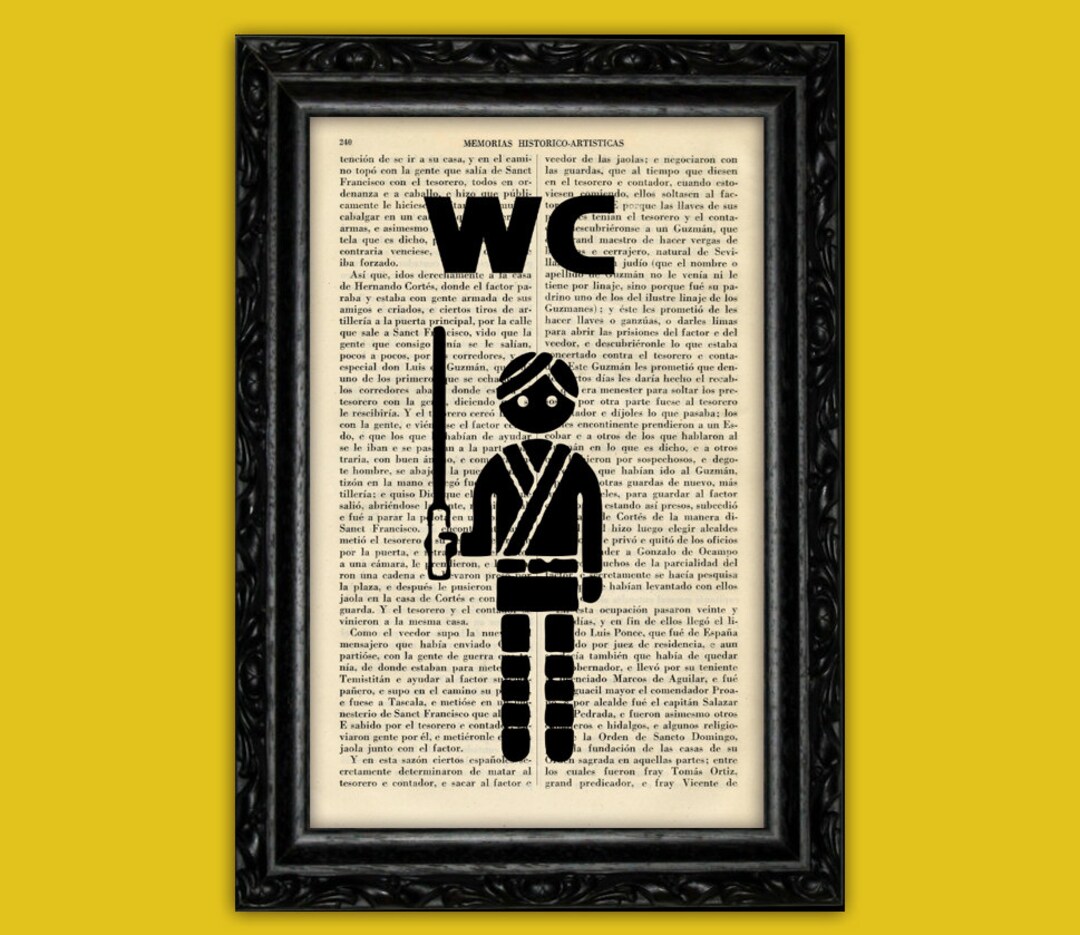 Star Wars Luke Toilet Sign Art Print WC Luke Leia Poster Book Art Dorm ...