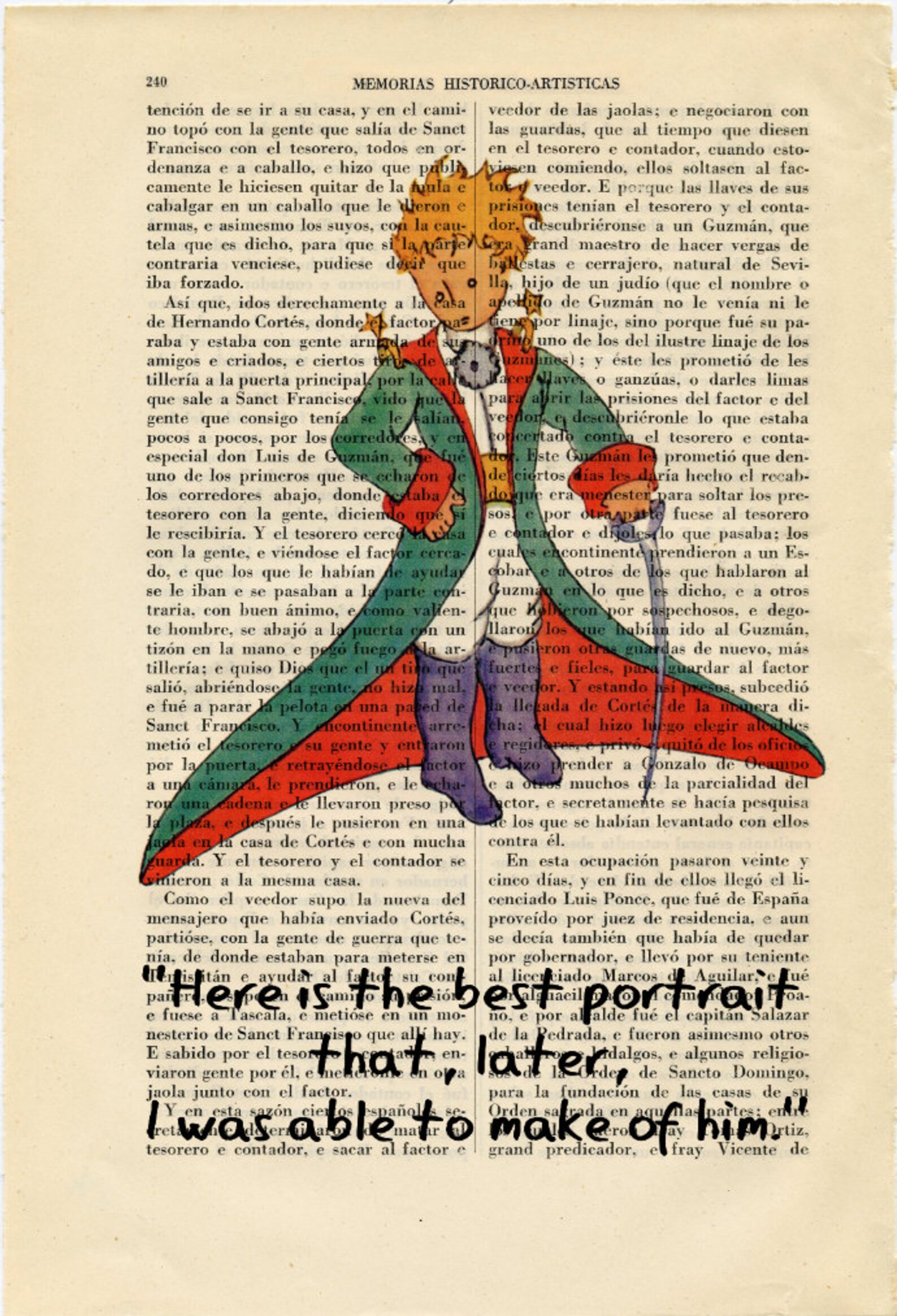 The Little Prince Book Art Print Le Petit Prince baby shower | Etsy