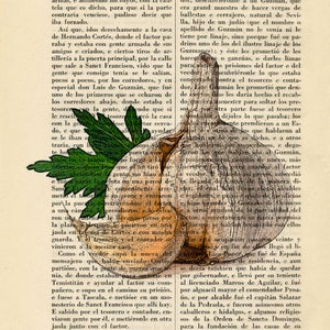 Garlic Art Print Pop Kitchen Poster Fruit Print Set Dorm Room Print ...