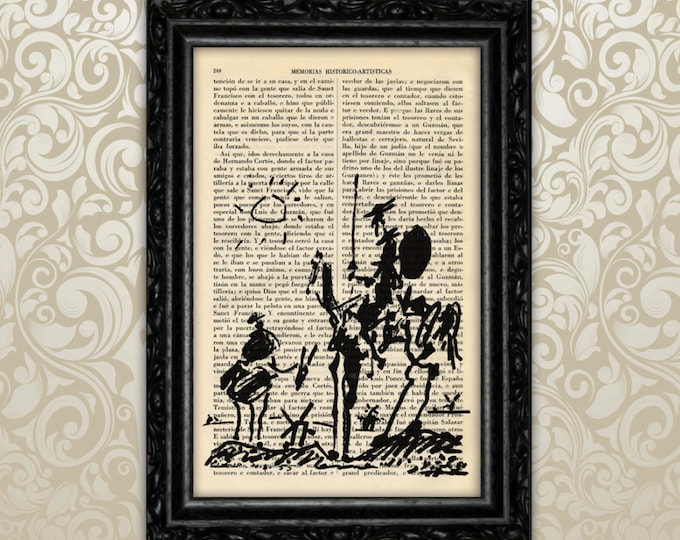 Printable Don Quixote Book Cover Page on Old Cervantes Encyclopedia ...