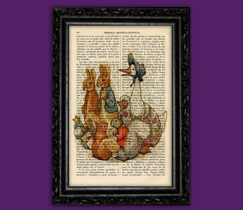 Beatrix Potter Characters Peter Rabbit Vintage Art Print - Etsy