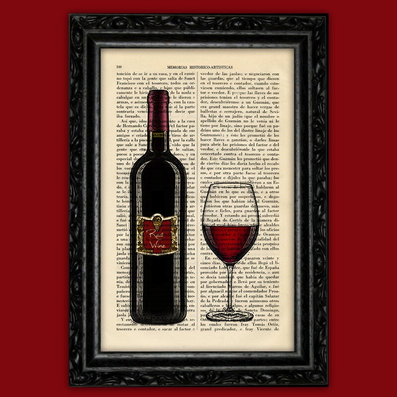 Wine Art Print - Etsy