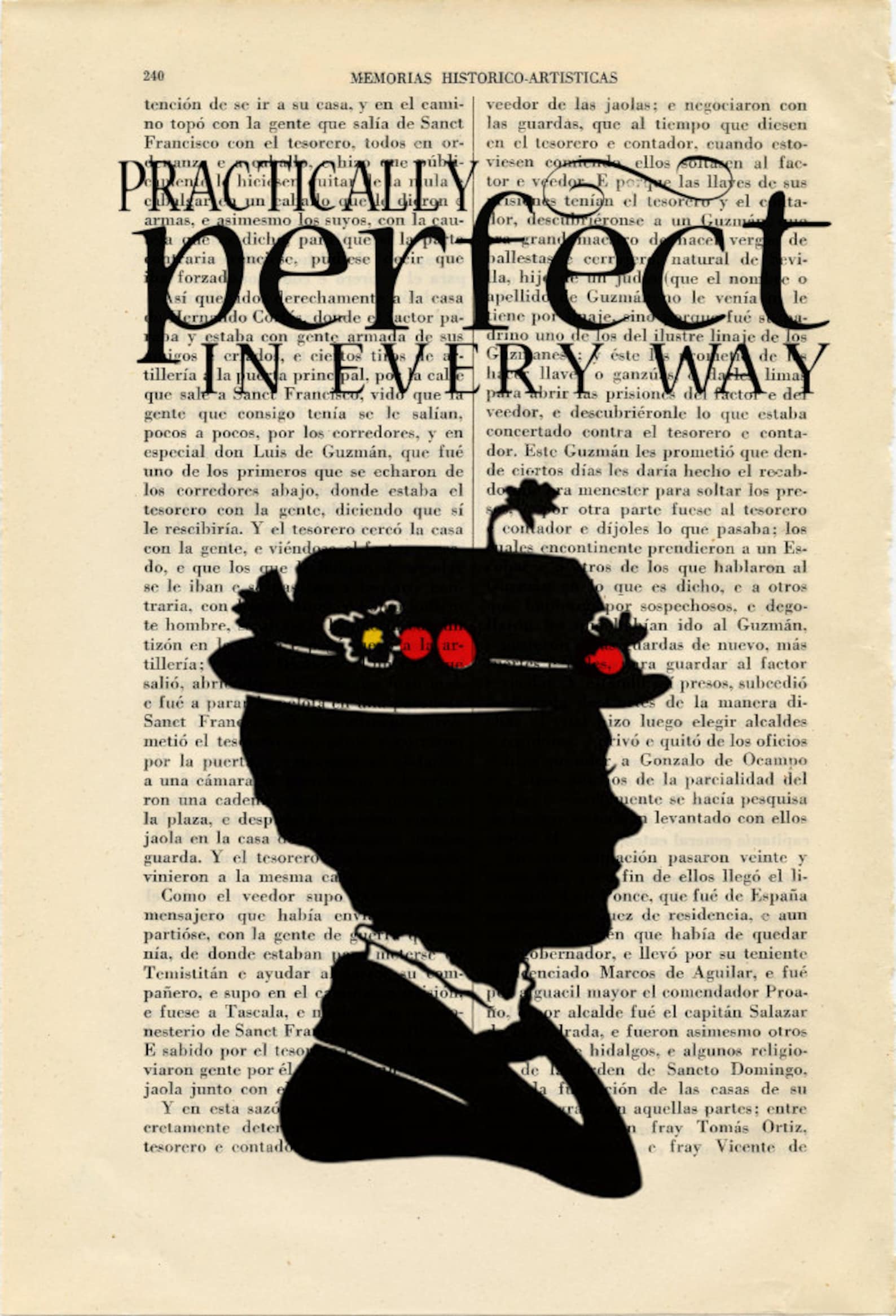 Mary Poppins Practically Perfect Print Poster Book Art Dorm Room Print ...