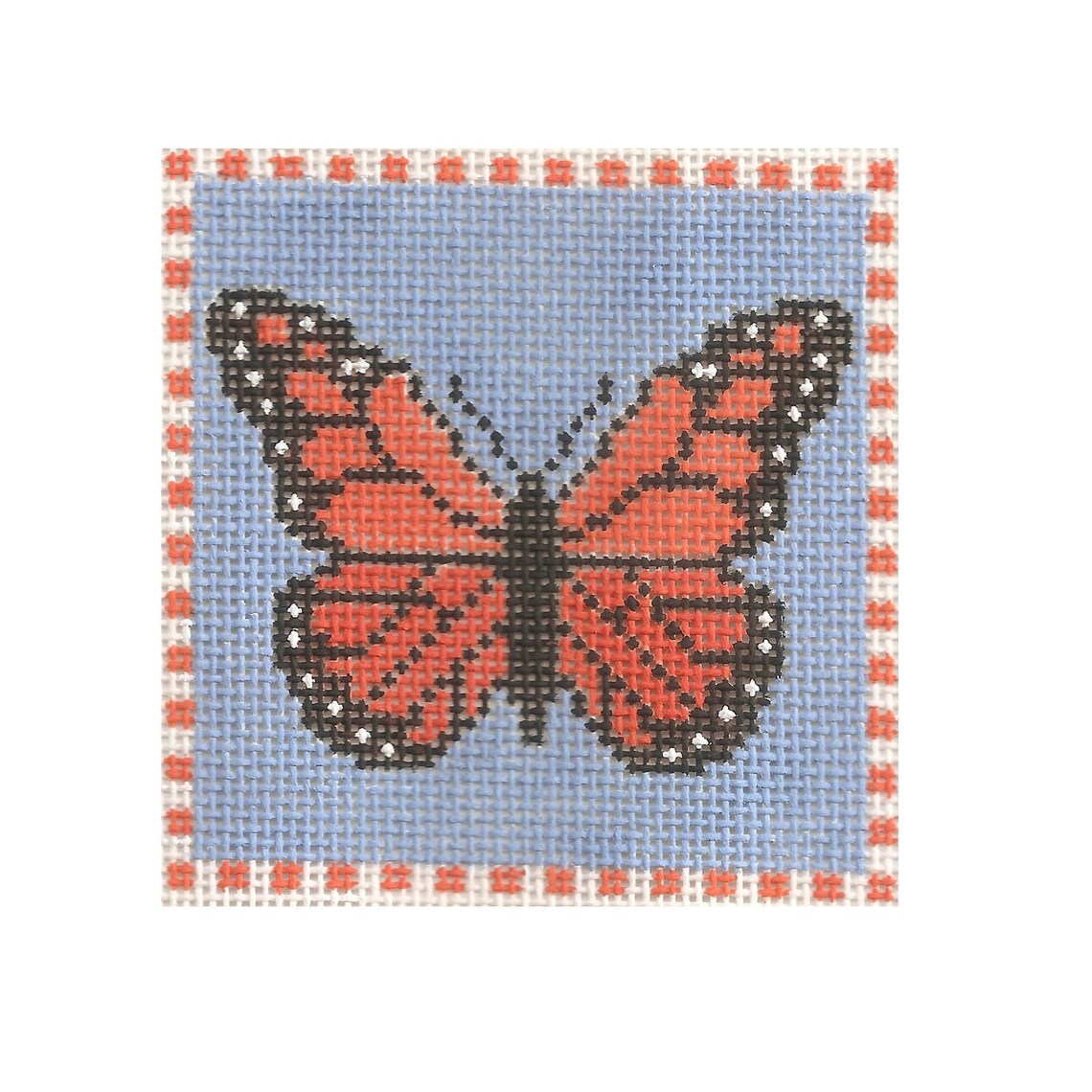Hand Painted Needlepoint Canvas Butterfly Ornament 3 Inches - Etsy