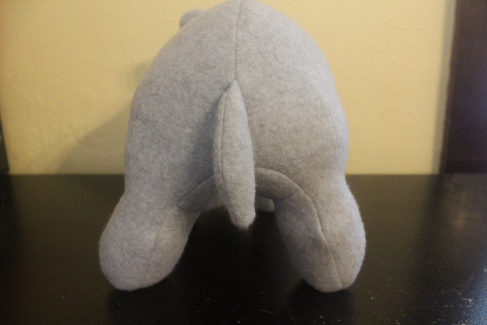 Grey Fleece Stuffed Rhino Plushie/safari Animal - Etsy
