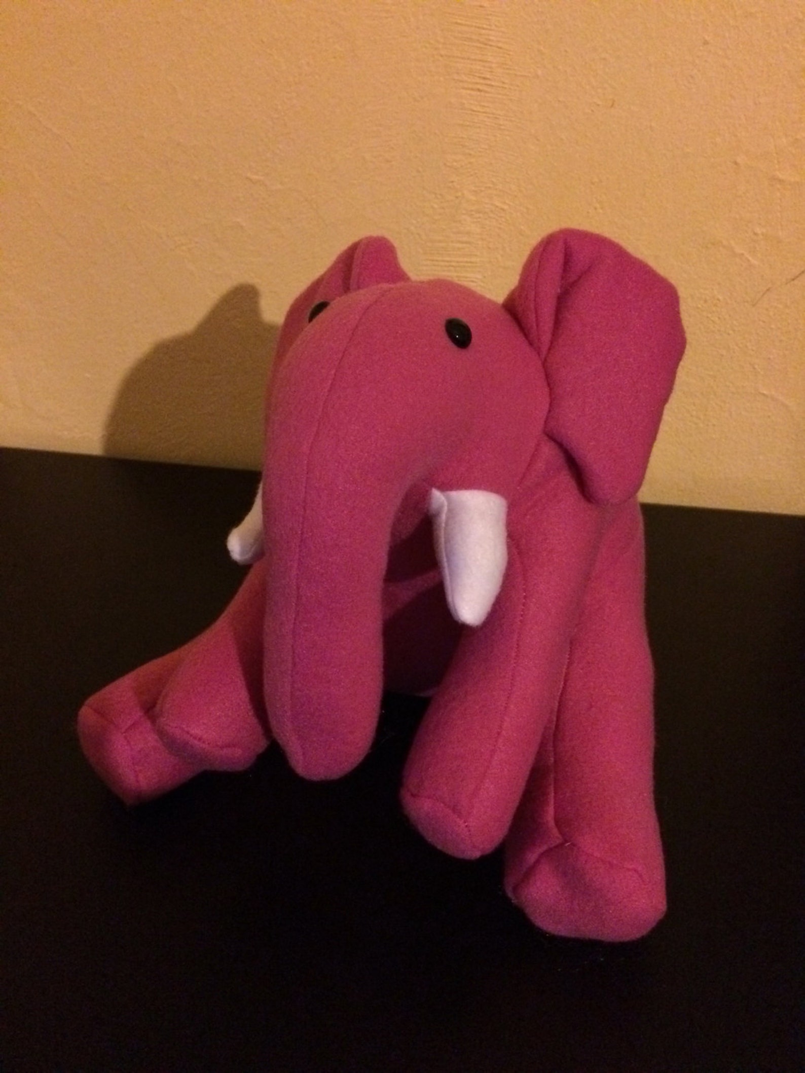 Pink Stuffed Elephant Plushie/nursery Decor | Etsy