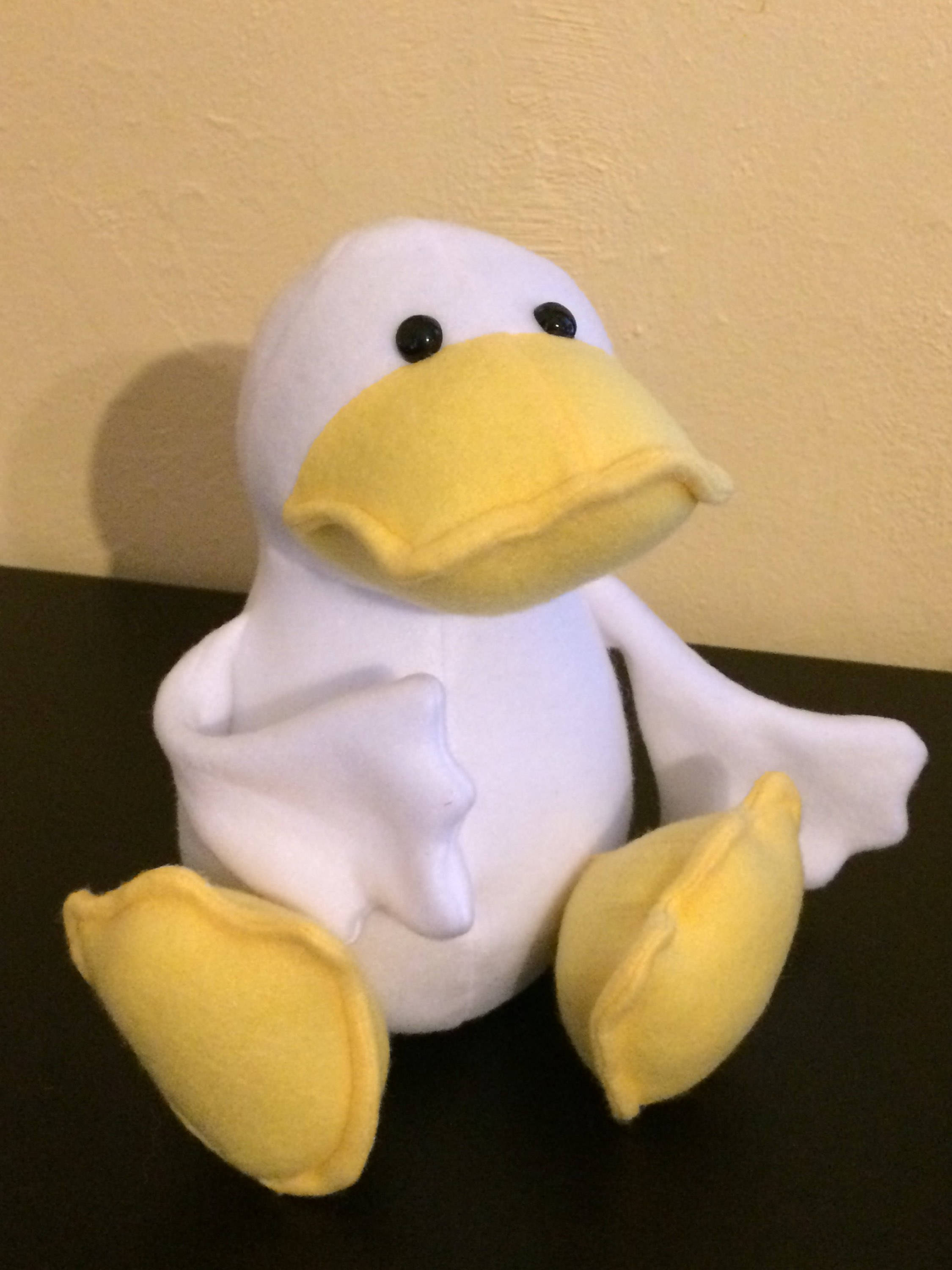 White Stuffed Duck Pekin Duck Toy | Etsy