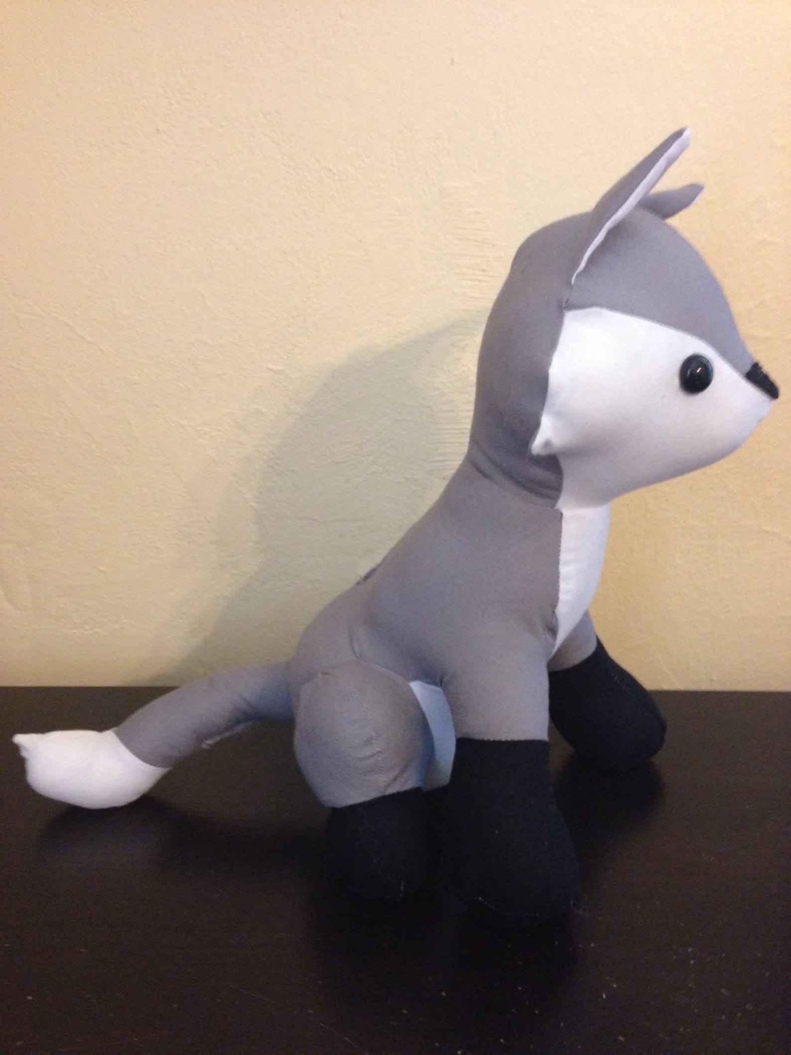 Made to Order grey Solid Stuffed Fox/nursery Decor/woodland | Etsy