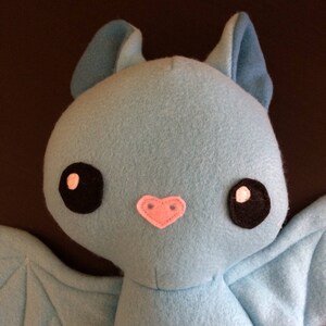 Stuffed Bat Plushie,light Blue Stuffed Bat,bat Gift - Etsy