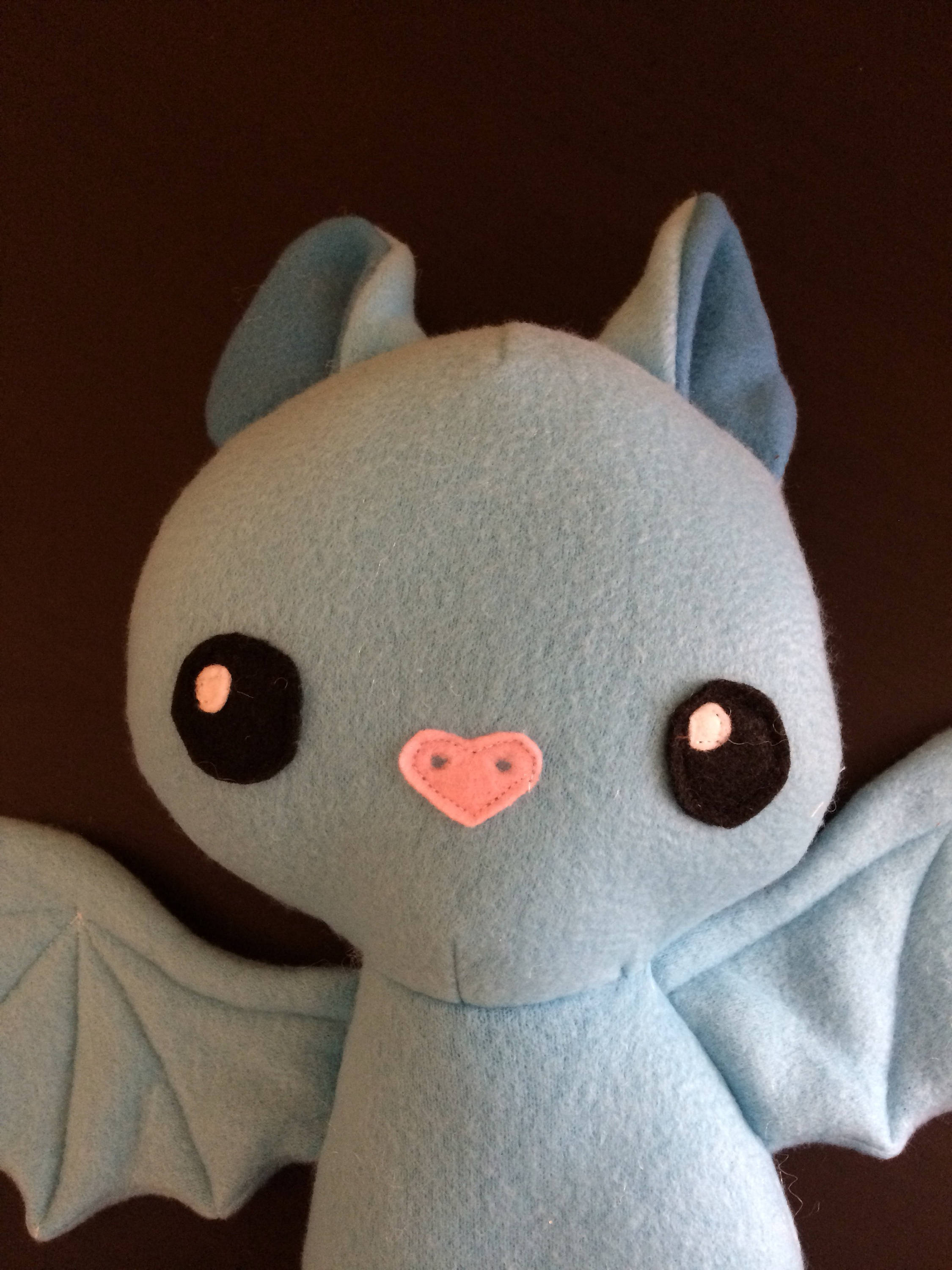 Stuffed Bat Plushielight Blue Stuffed Batbat Gift | Etsy