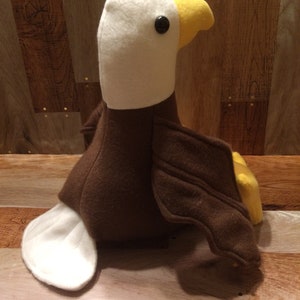 Made to Order Fleece Plush Stuffed Bald Eagle/american Eagle - Etsy
