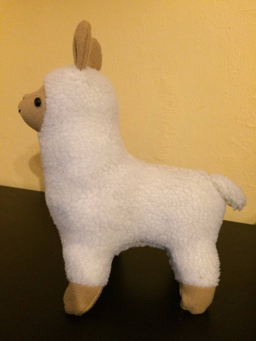 White Faux Fur Sherpa Stuffed Llama - Etsy
