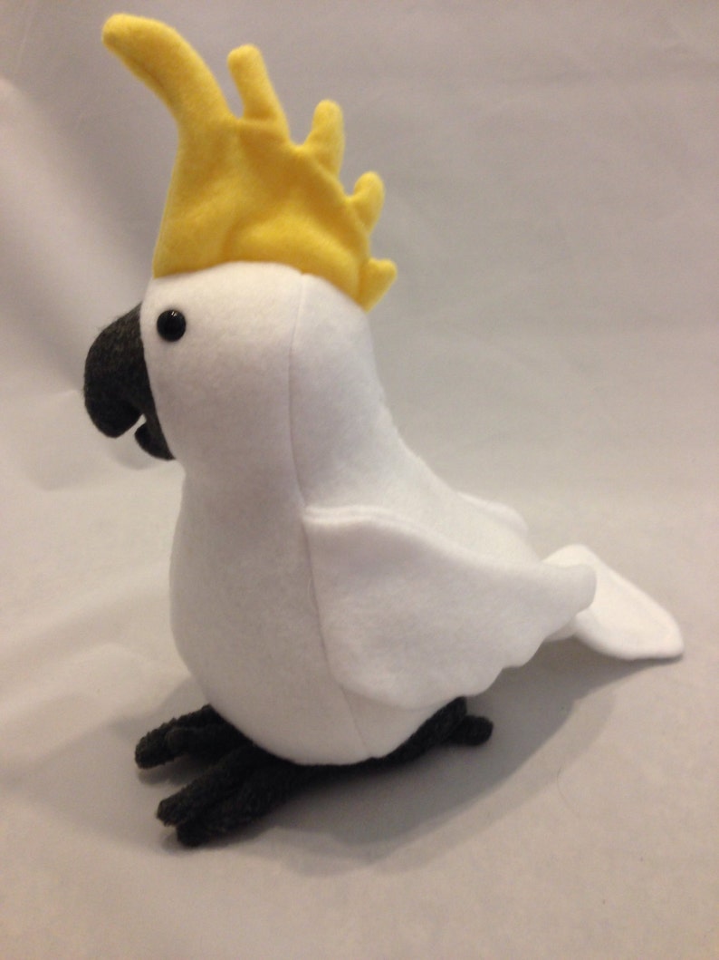 Made to order White stuffed cockatoo/stuffed parrot/parrot | Etsy