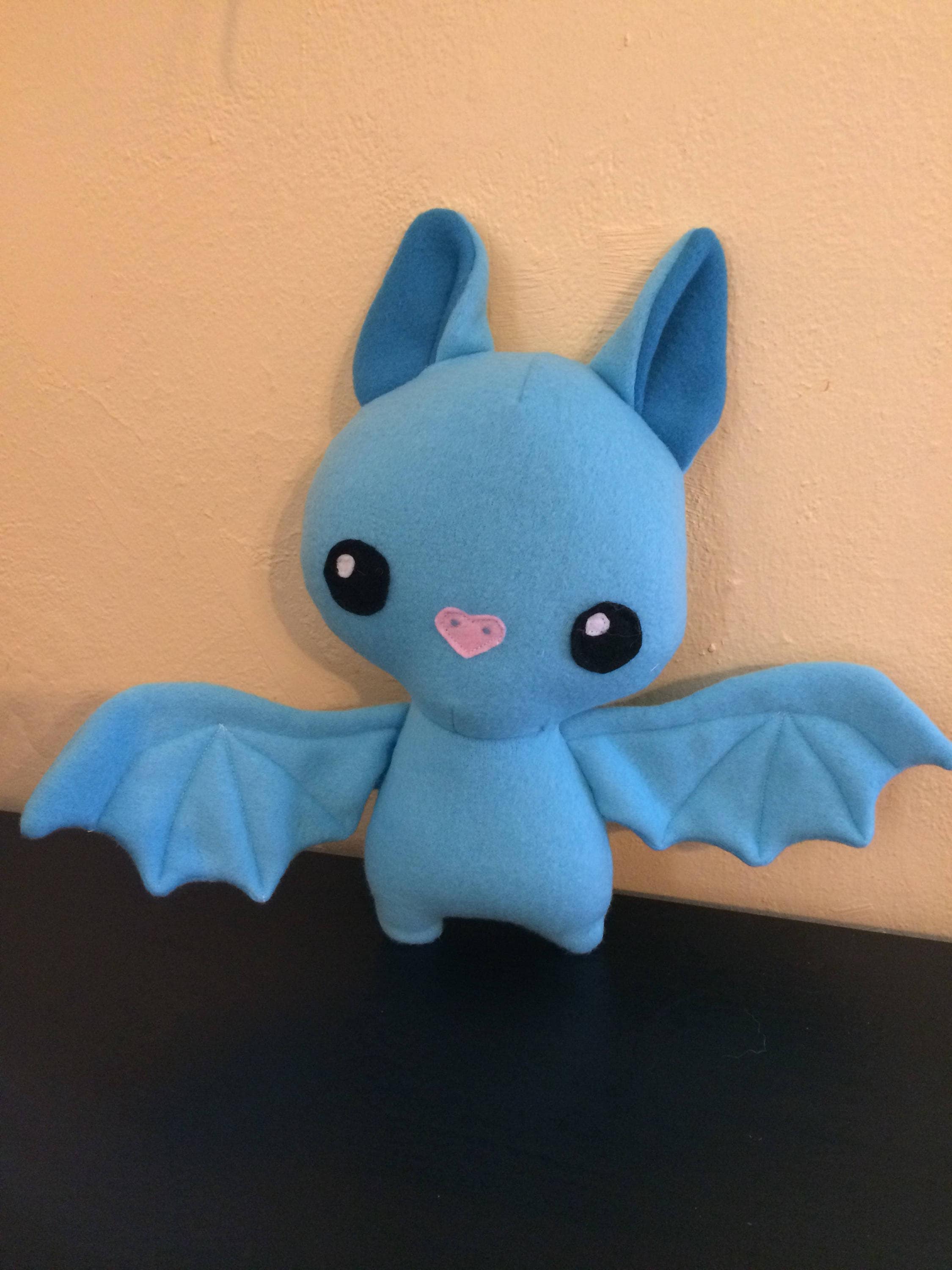 Stuffed Bat Plushielight Blue Stuffed Batbat Gift | Etsy