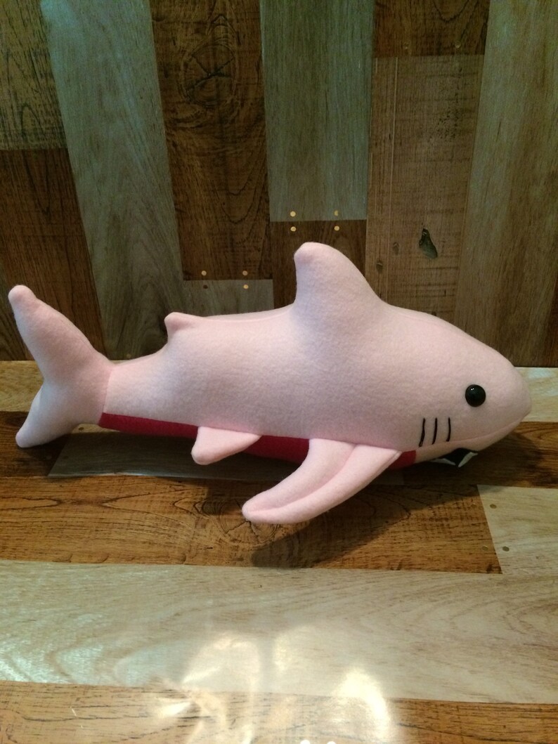 Shark Plushie,pink Stuffed Shark,shark Toy, Shark Softie - Etsy