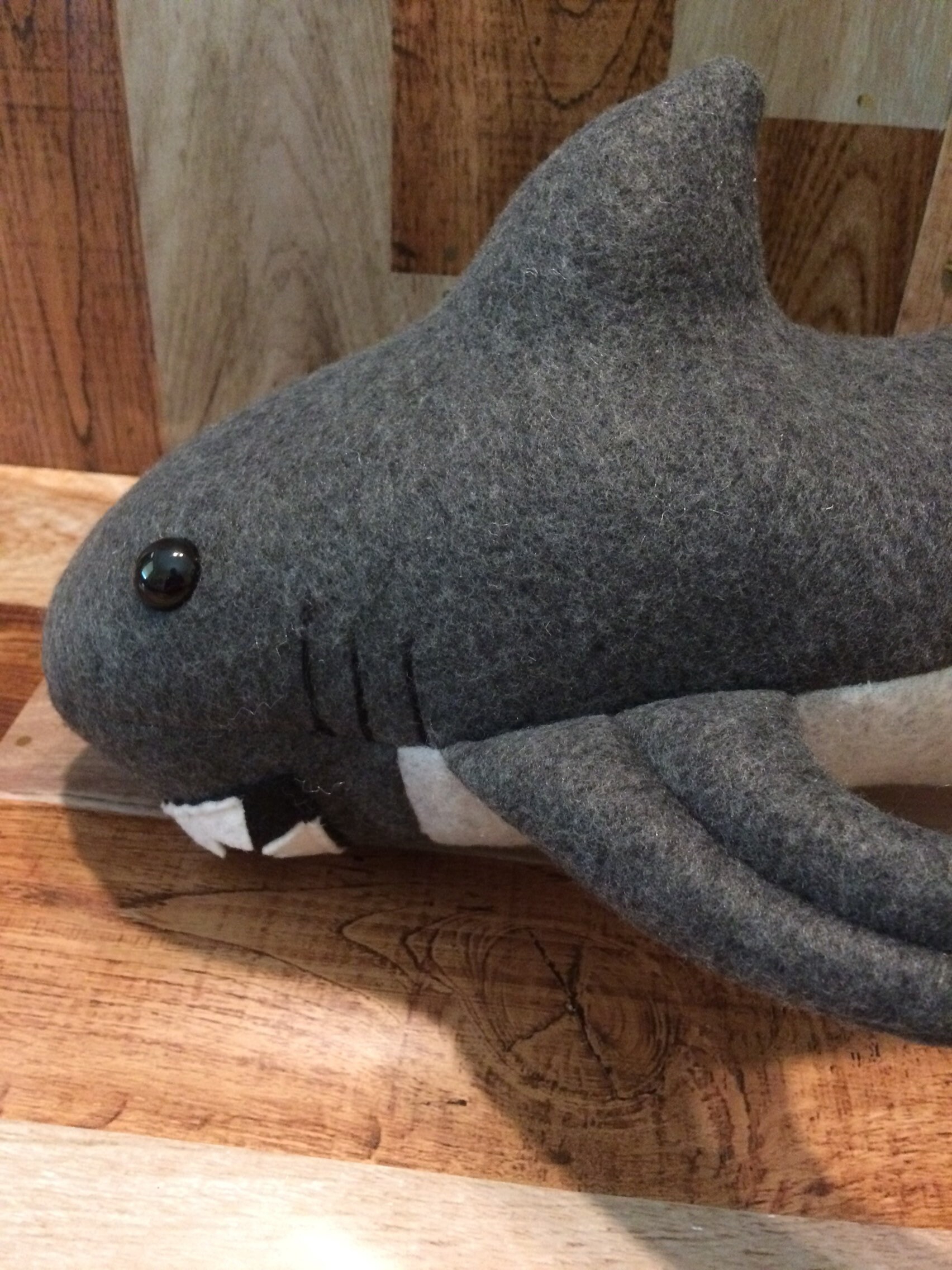 Shark Plushie Grey Stuffed Sharkshark Toy Great White Shark | Etsy
