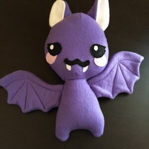 Stuffed Bat Plush, Smiling Purple Stuffed Bat, Bat Gift - Etsy