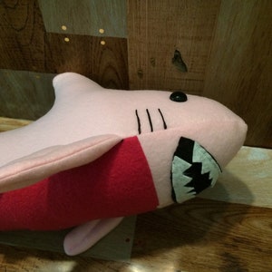 Shark Plushie,pink Stuffed Shark,shark Toy, Shark Softie - Etsy