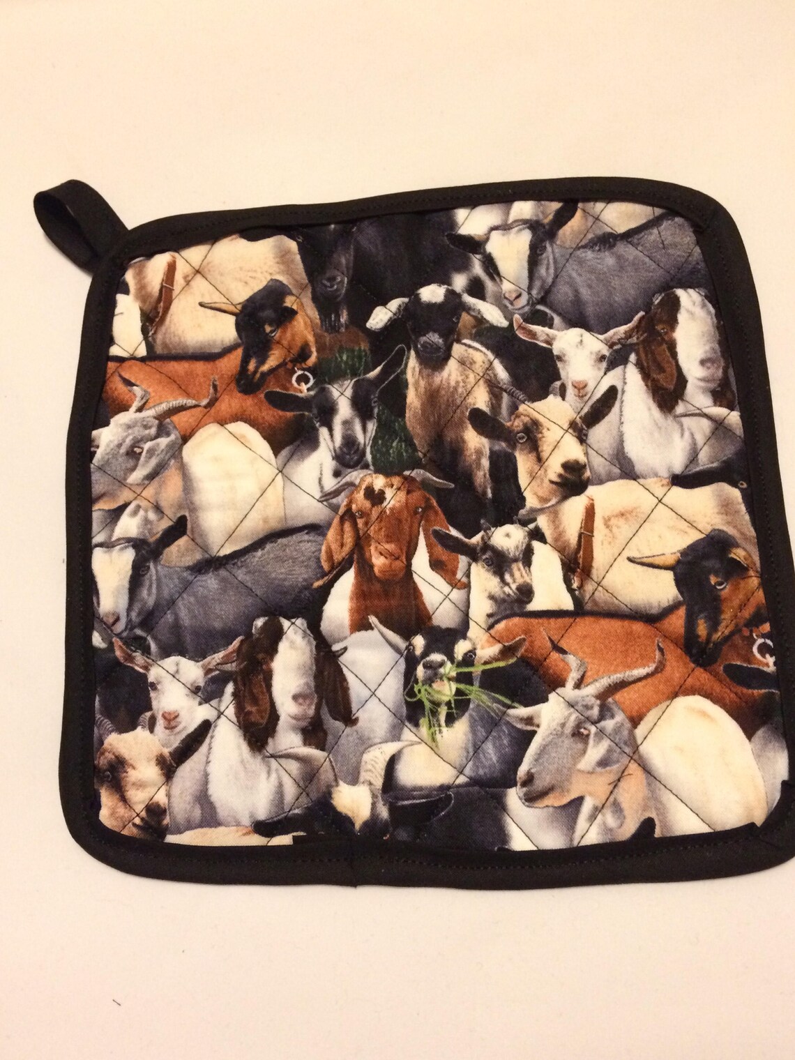 Goat Themed Insulated/quilted Pot Holder and Oven Mitt Set - Etsy