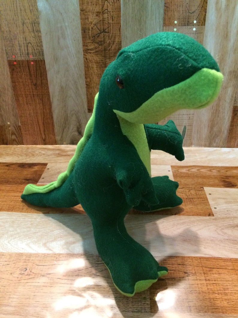 Stuffed Dinosaur Plushie Green Dinosaur Dinosaur Toy - Etsy