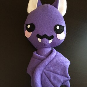 Stuffed Bat Plush, Smiling Purple Stuffed Bat, Bat Gift - Etsy