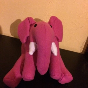 Pink Stuffed Elephant Plushie/nursery Decor - Etsy