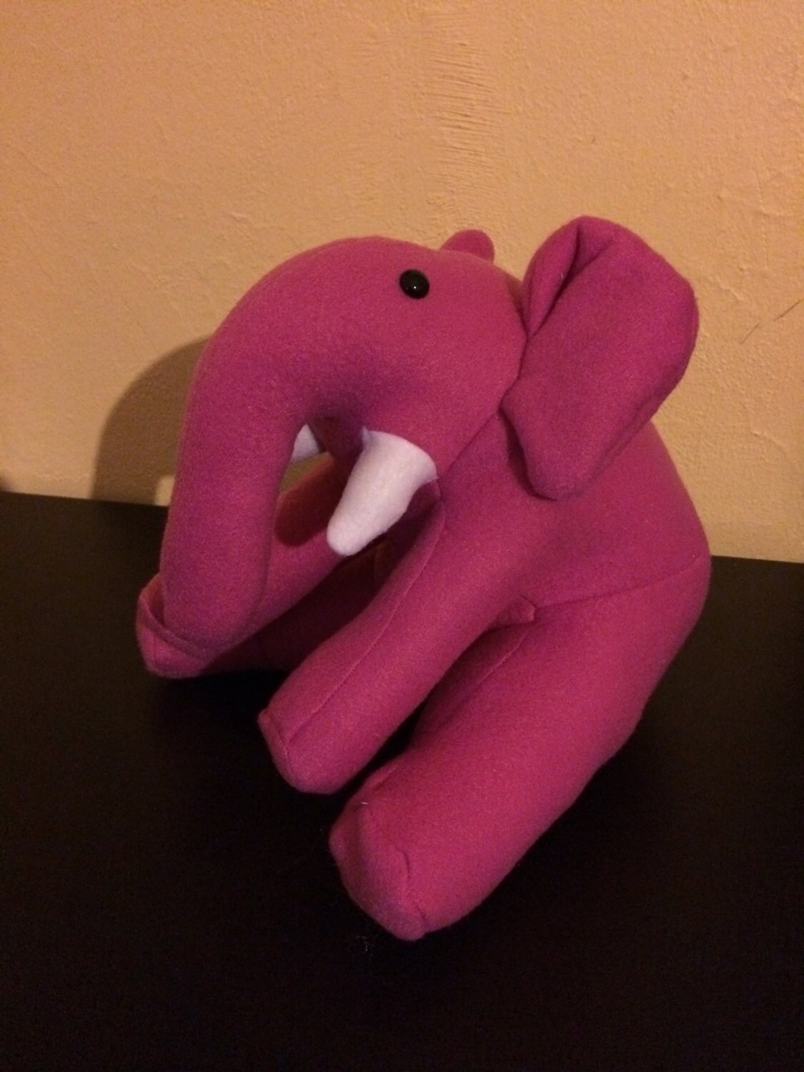 Pink Stuffed Elephant Plushie/nursery Decor | Etsy