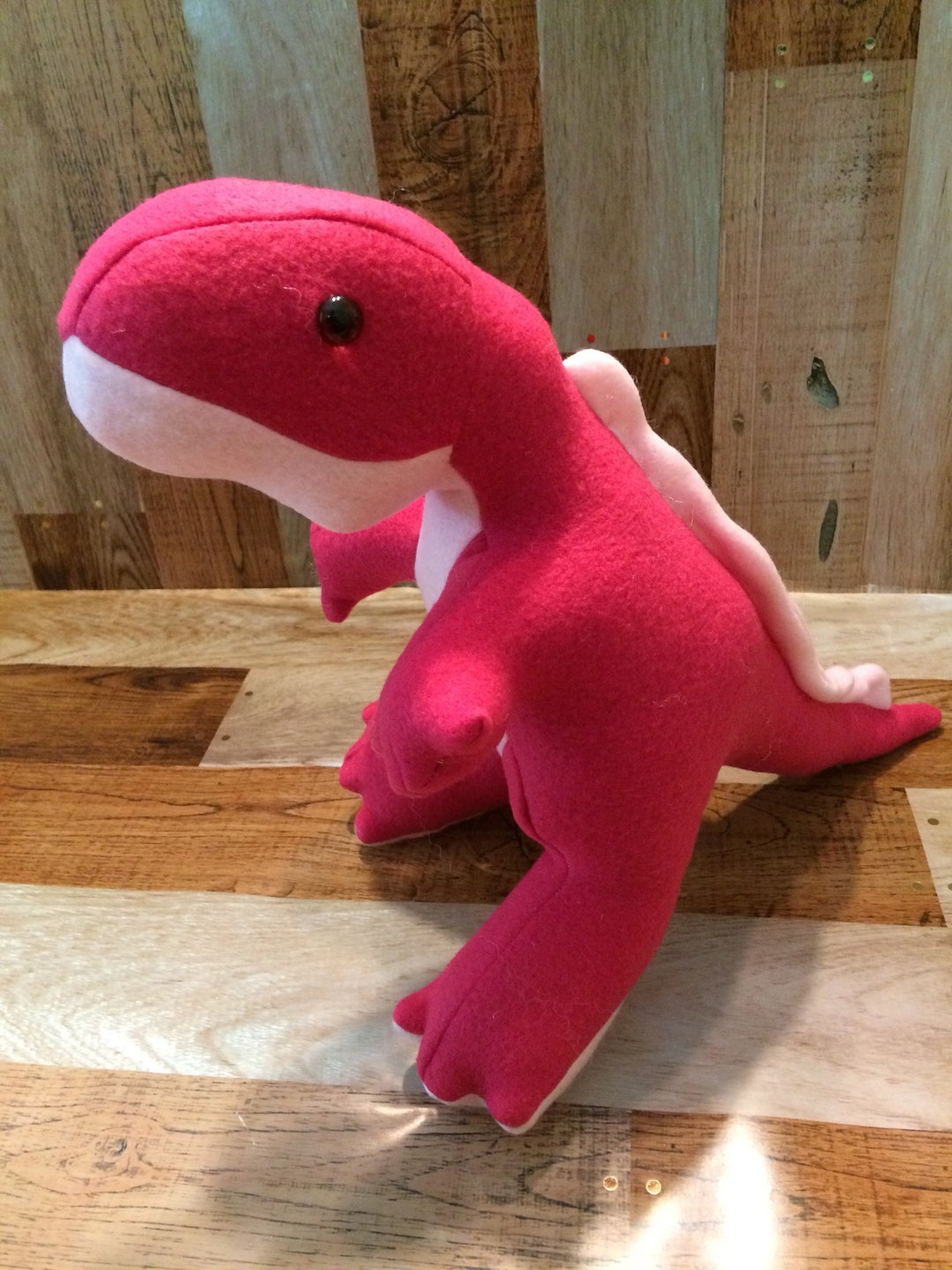 Stuffed Dinosaur Plushie,pink Dinosaur,dinosaur Toy - Etsy