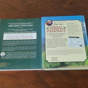 Jerry Baker Master Gardener Book Set, Flower Power and Herbal Pharmacy ...
