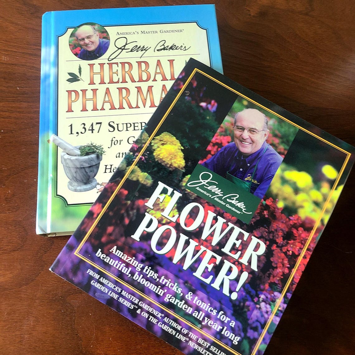 Jerry Baker Gardening Book Set, Flower Power and Herbal Pharmacy - Etsy
