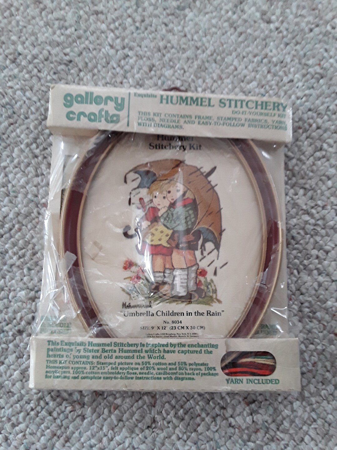 Vintage Hummel Stitchery, Gallery Crafts Needlepoint Kit, DIY Hummel ...