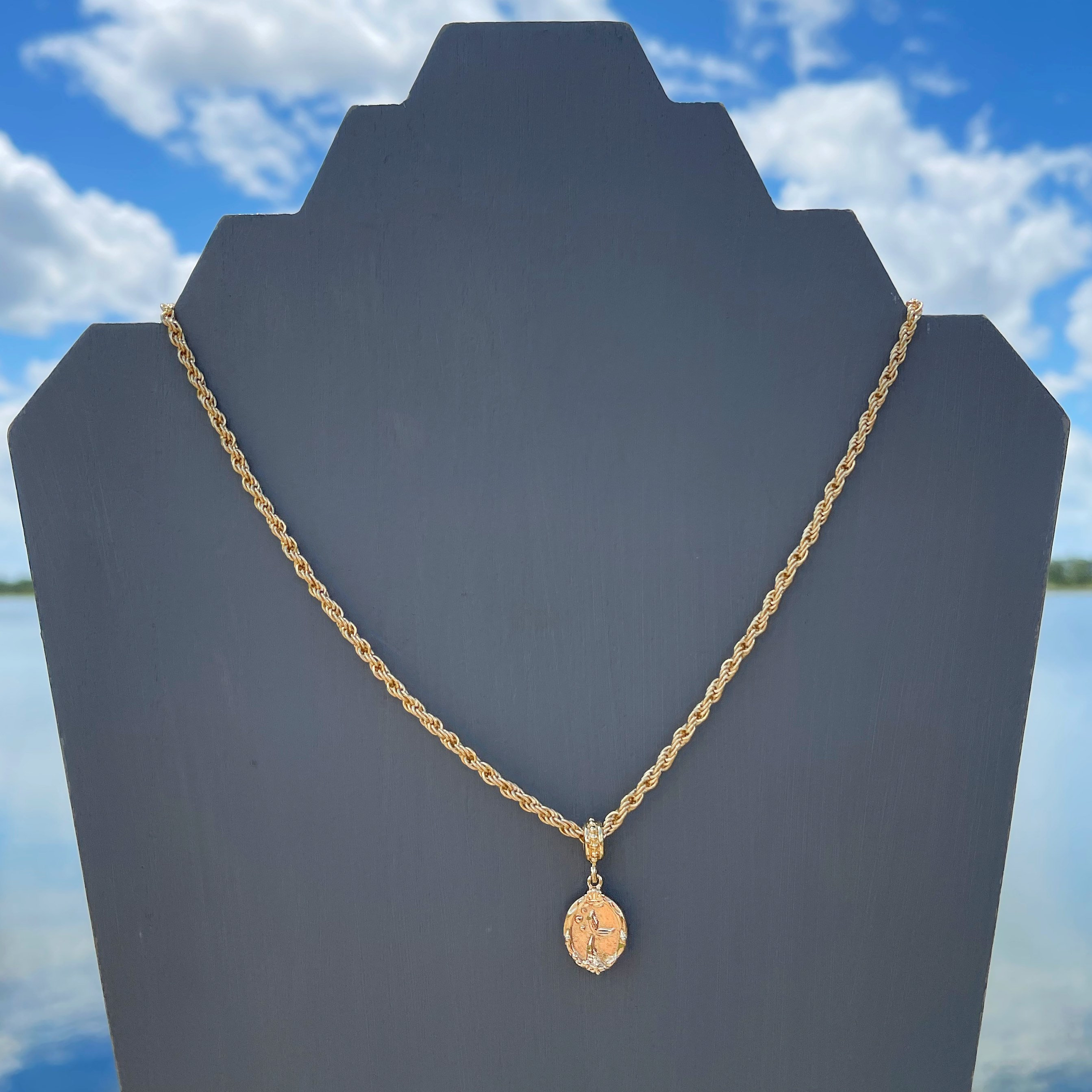 Little Mermaid Inspired Gold Ariel Charm Necklace by Pisces - Etsy