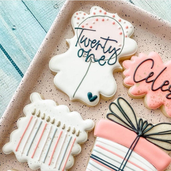 Scalloped Plaque Cookie - Etsy