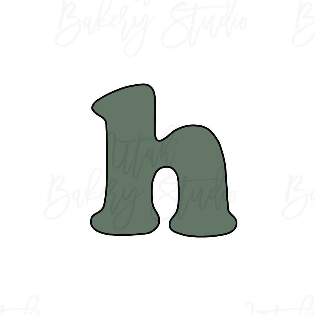 Lowercase H In Bubble Letters
