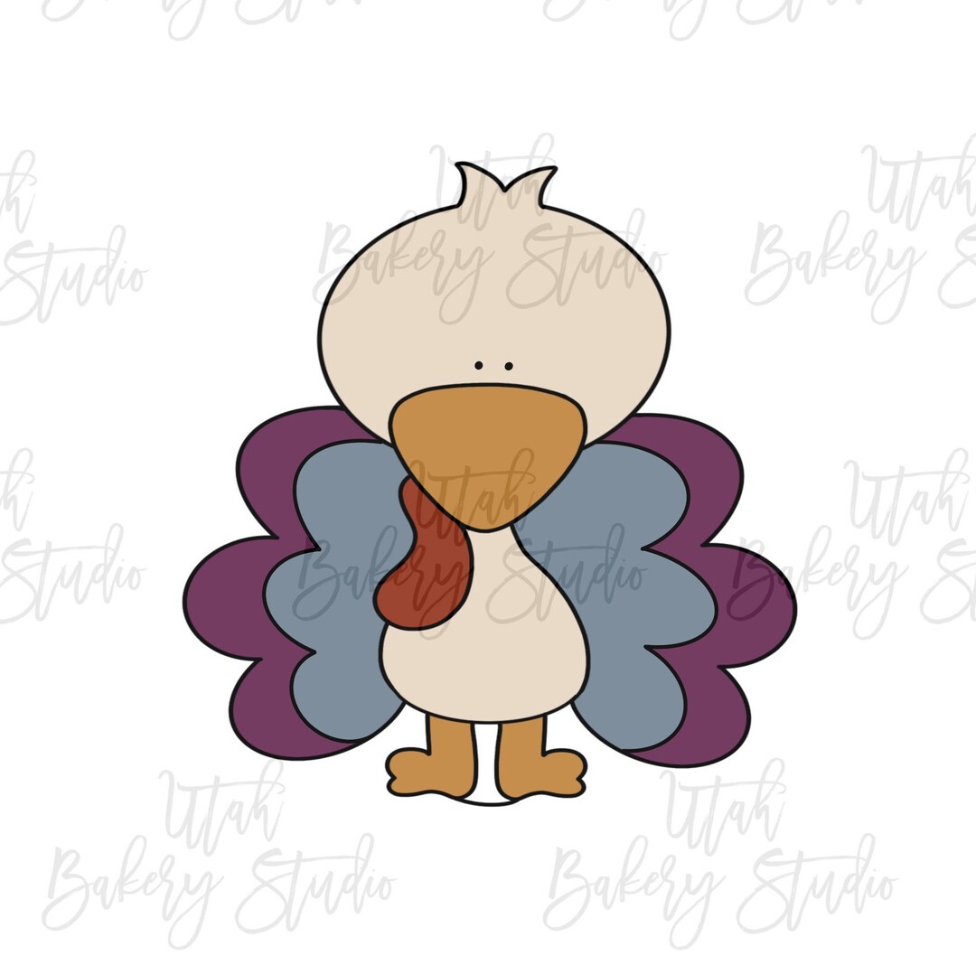 Cute Chubby Turkey Cookie Cutter - Etsy