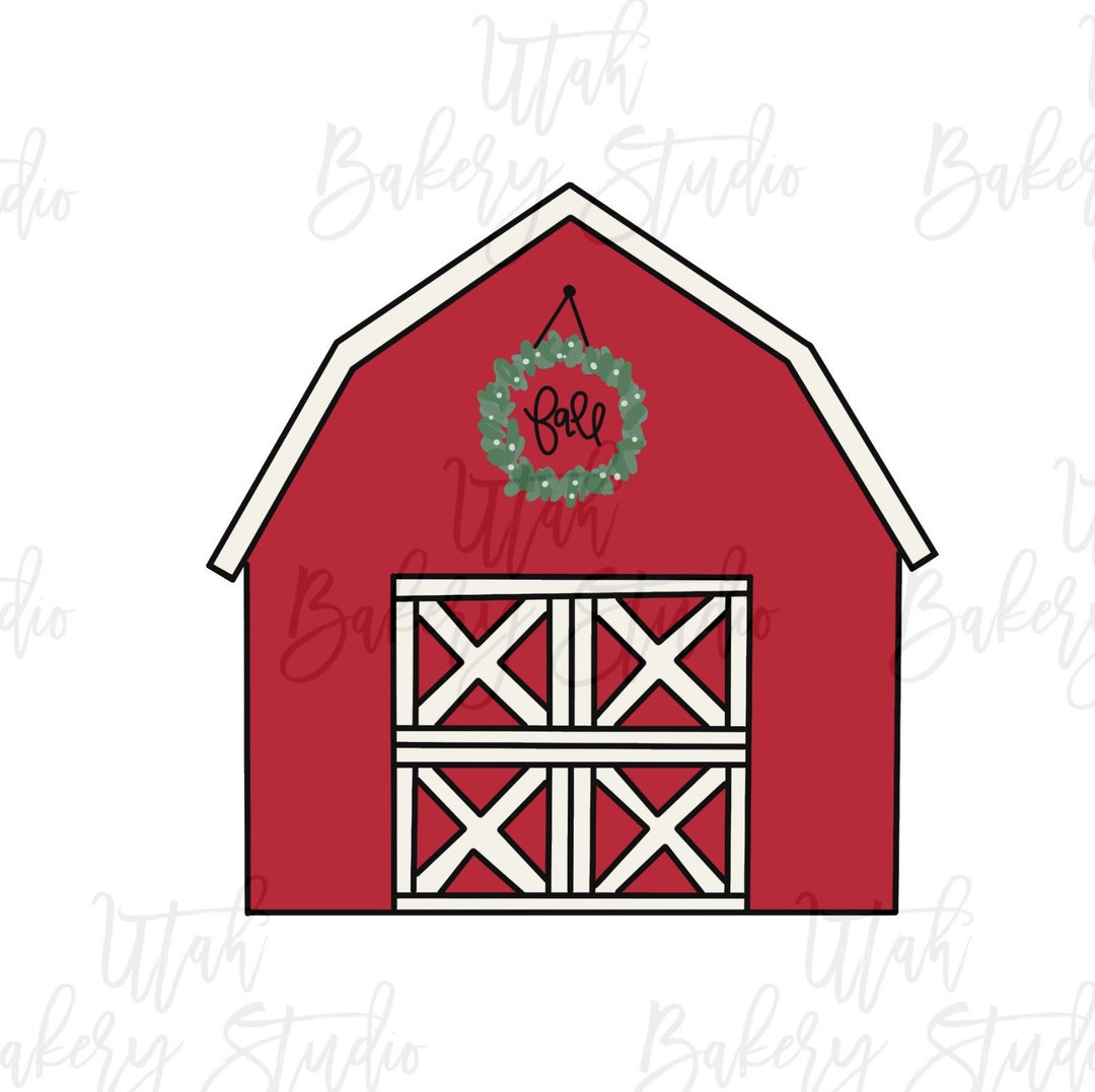 Red Barn Cookie Cutter - Etsy