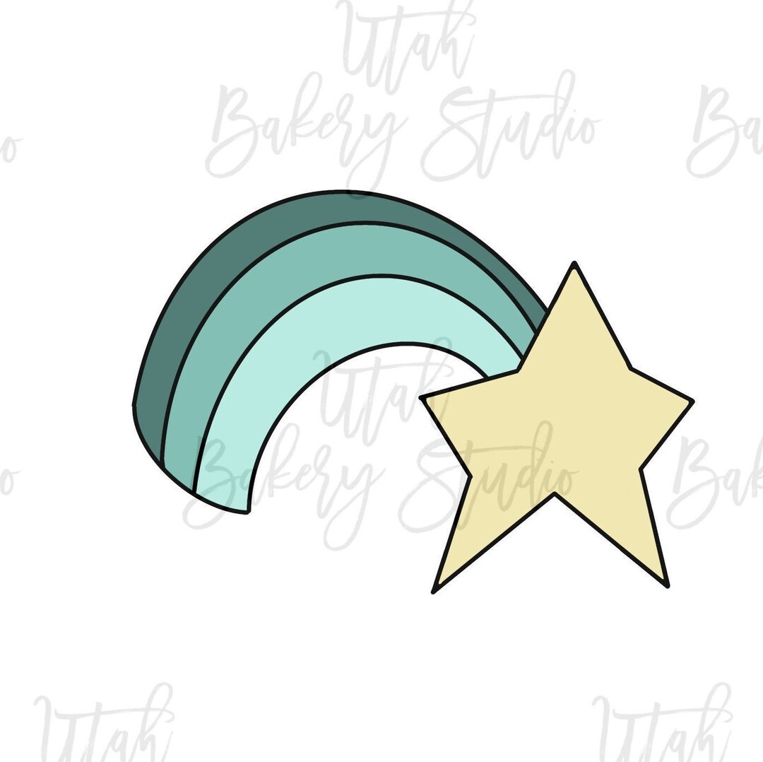Funky Shooting Star Cookie Cutter - Etsy