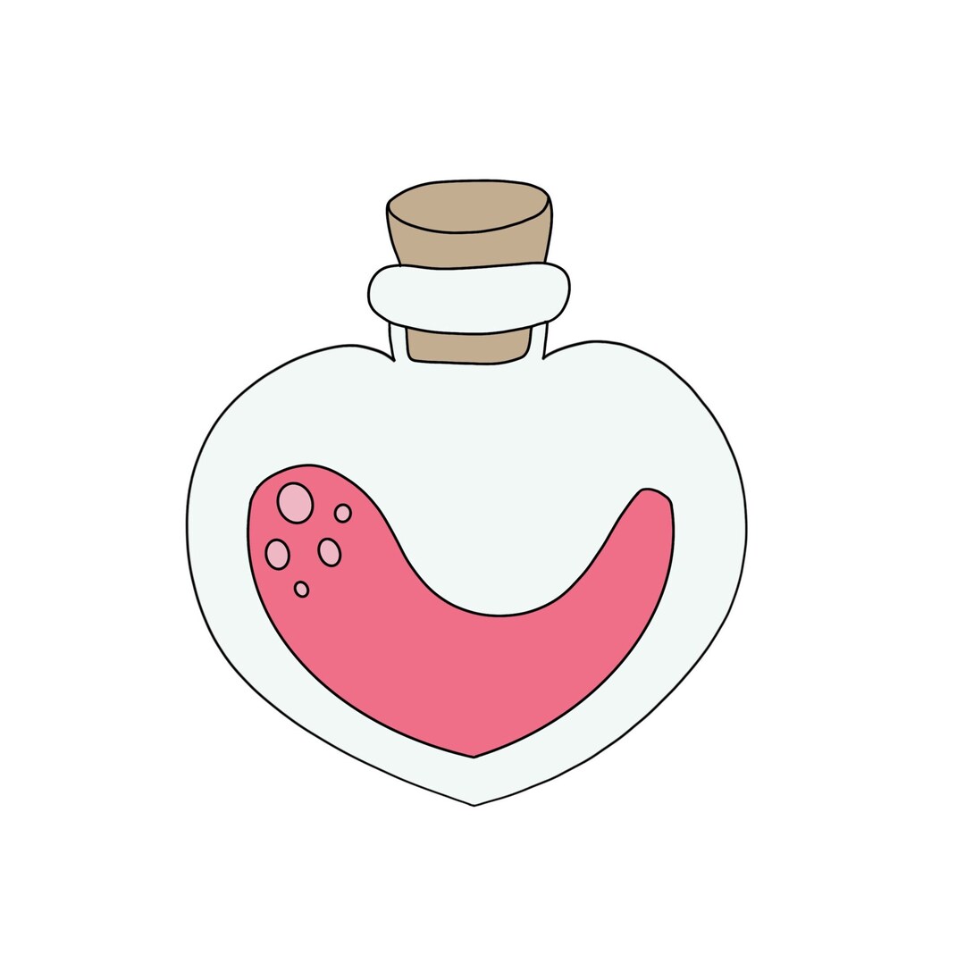 Heart Love Potion Bottle Cute and Girly Valentines Day Cookie Cutter - Etsy