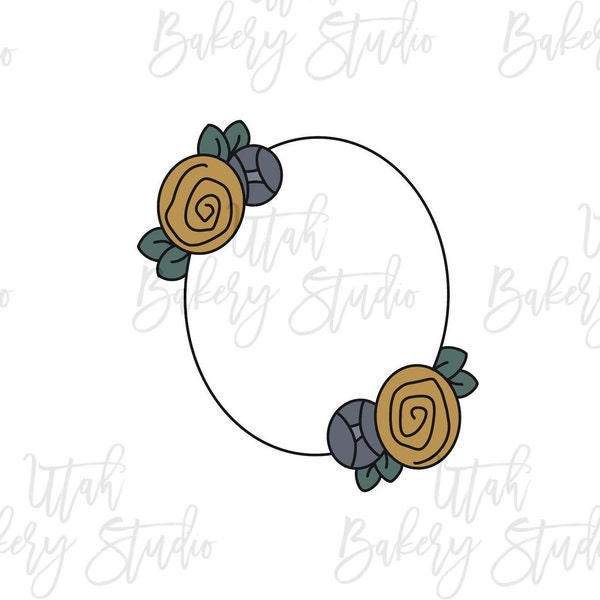 Floral Plaque Cookie Cutter - Etsy